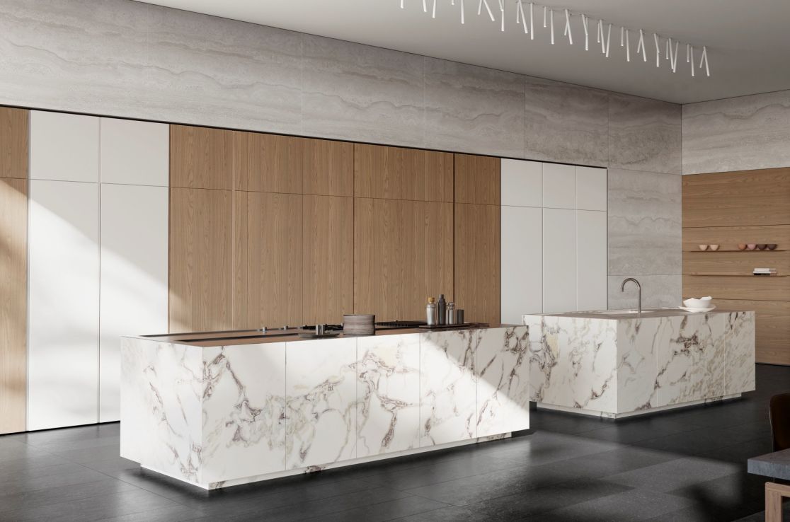 Sintered Stone Kitchen YBA008 – Foshan Baochen Home Furnishing Co., Ltd.