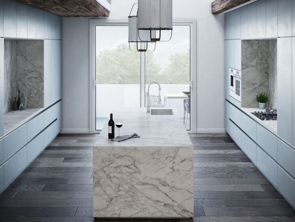 Sintered Stone Kitchen YBA117 – Foshan Baochen Home Furnishing Co., Ltd.